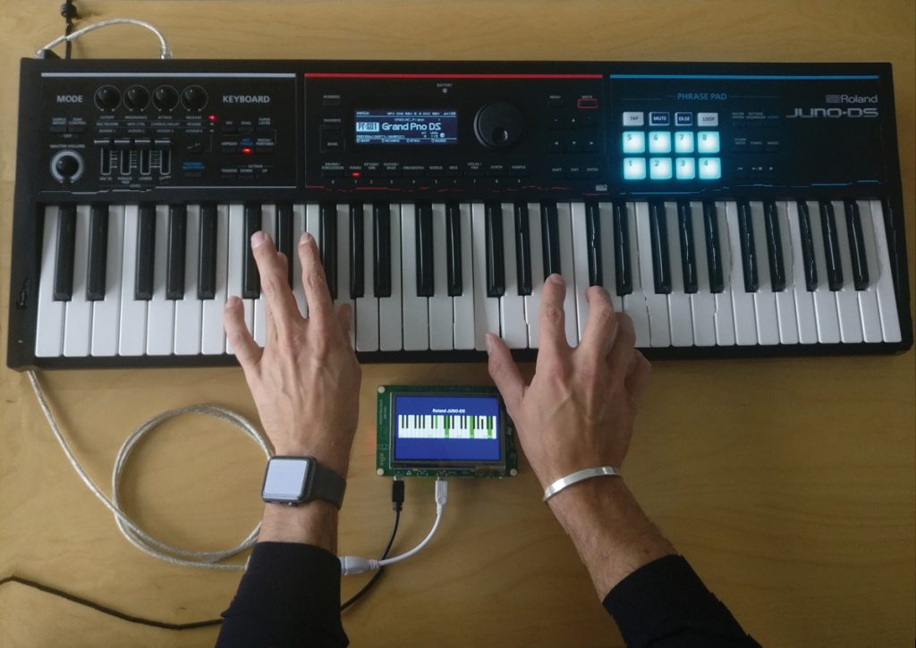 MIDI event display - www.bastler.org